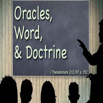 Oracles, Word, Doctrine | PPT