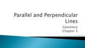 Proving Lines Parallel | PPT