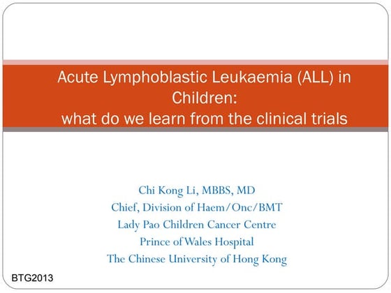 ACUTE LYMPHOBLASTIC LEUKEMIA Pediatrics.pptx