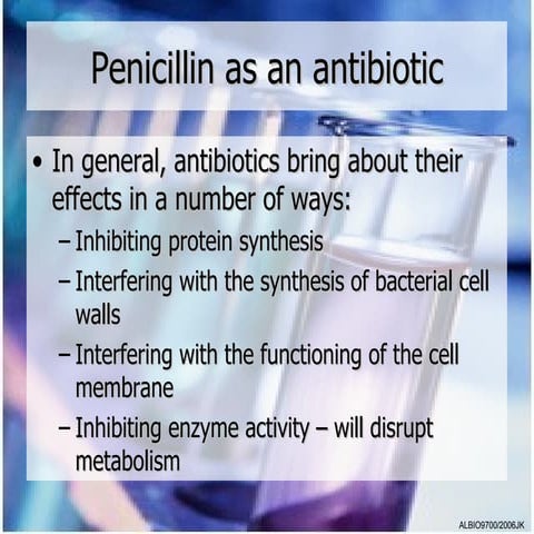 03 Penicillin as an Antibiotic | PPT