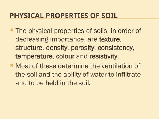 Soil texture and soil structure | PPTX | Gardening | Home & Garden