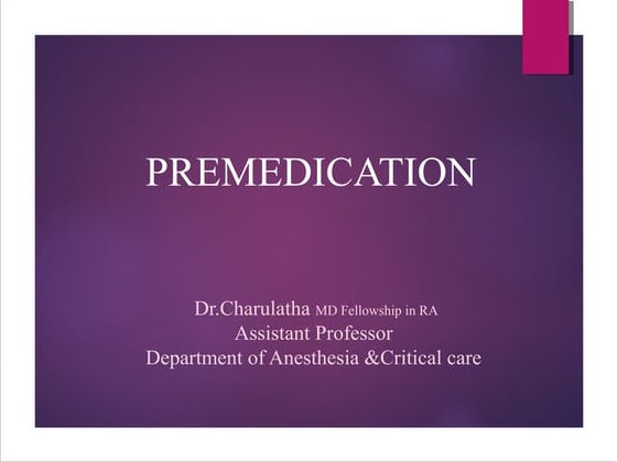 PAC - Pre Anaesthetic Checkup | PPT