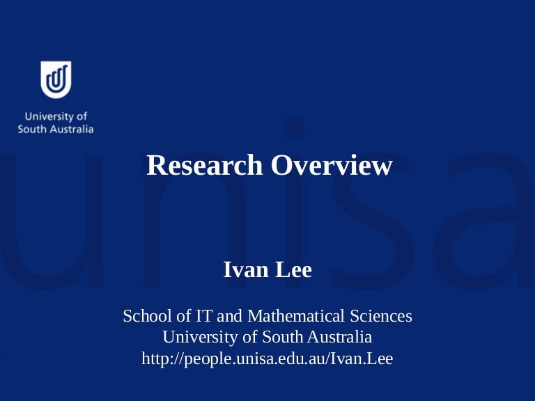 Research Overview Research Overview