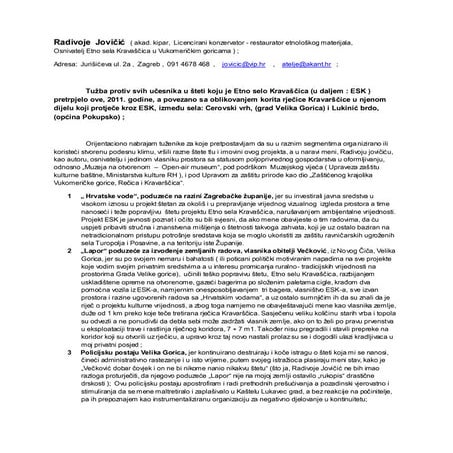 Regulacija potoka Kravarščice | PDF