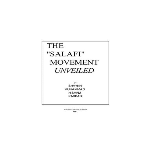 The Salafi Movement Unveiled | PDF