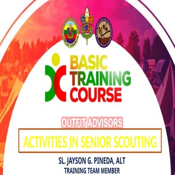 SENIOR SCOUT ACTIVITIES OF THE SCOUTINGS | PPTX