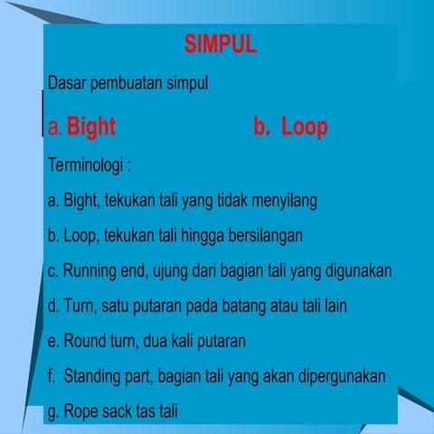 Macam simpul | DOCX