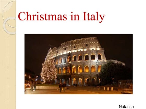 How they celebrate christmas in italy | PPTX | National & Civic ...