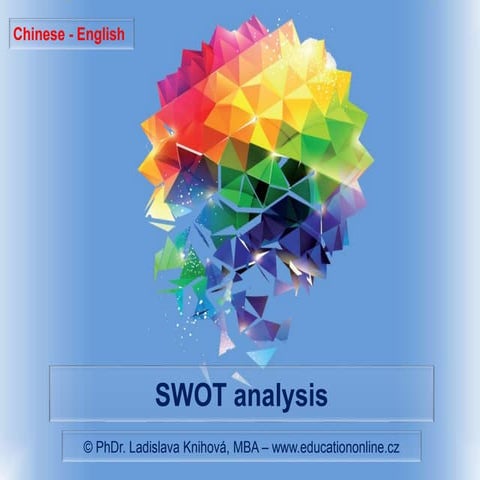 SWOT analysis - Chinese/English | PPTX