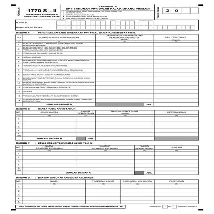 03 tambahan form 1770 s ii 2009 | PDF