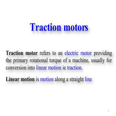 03 traction motor | PPTX