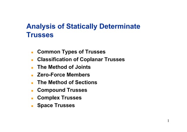 Truss analysis by graphical method | PDF