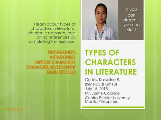 Types Of Characters In Literature Types Of Literary Conflict