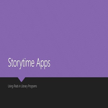 Great iPad Apps for Storytime | PPTX