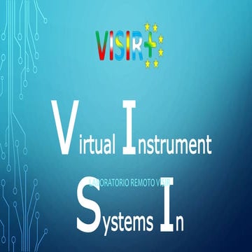 03 Proyecto VISIR+ en la UNSE - Bases del Laboratorio Remoto VISIR | PPTX