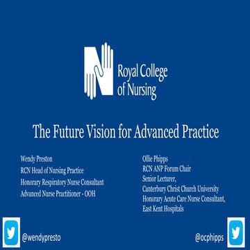 The forward vision of advanced practice | PDF