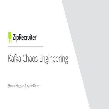 Using Chaos Engineering to Level up Apache Kafka Skills | PPT