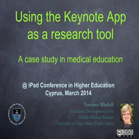 Using the Keynote App as a research tool. A case study in medical ...