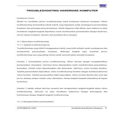 04. trouble shooting_komputer | PDF