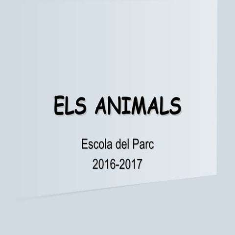 Els animals | PPT