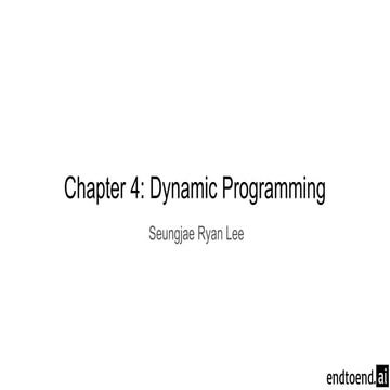 Reinforcement Learning 4. Dynamic Programming | PDF | Programming Languages | Computing