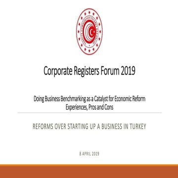 Reforms in Starting a Business in Turkey | PPT