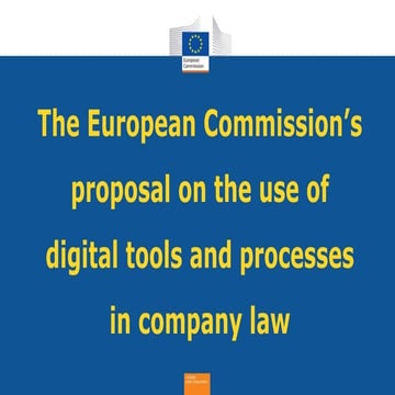 The European Commission’s proposal on the use of digital tools and ...