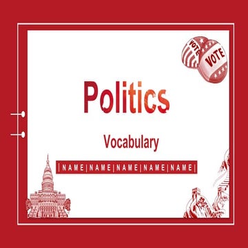 Politics Vocabulary | PPT
