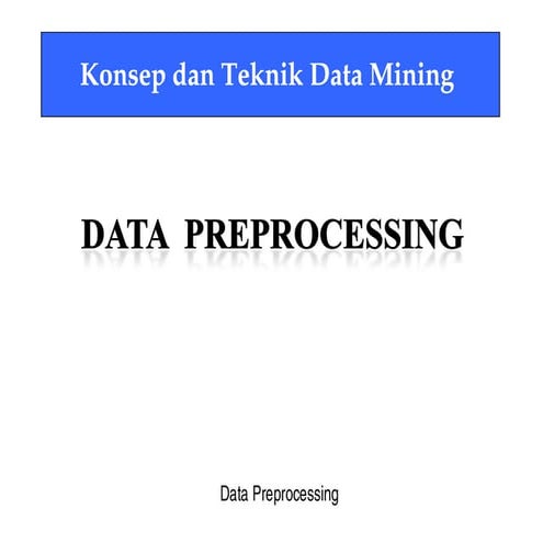 Applied Database Iii Modul Data Preprocessing Ppt 