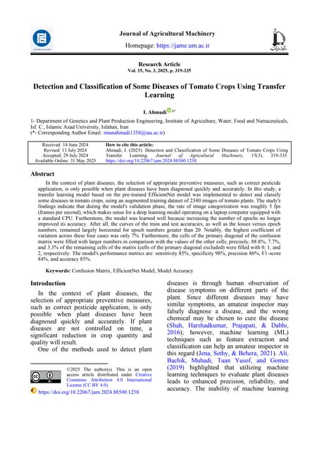Plant Disease Prediction using CNN | PPTX
