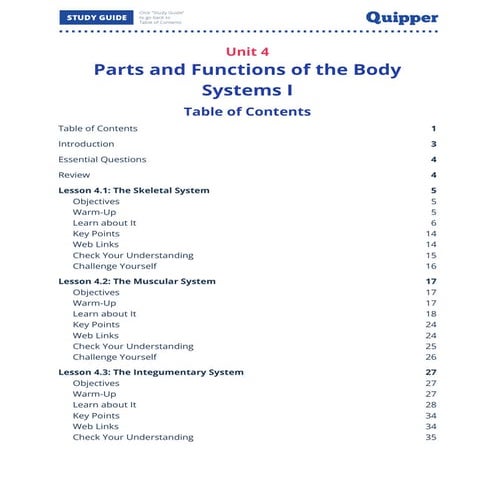 04. Science 6 Unit 4 Parts and Functions of the Body Systems 1 (Study ...
