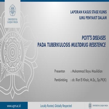 POTTS DISEASES AS HEALTH CARE CONCERNEDY.pptx