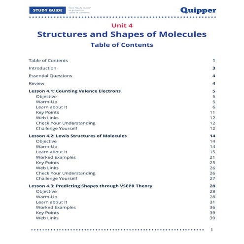 04. PS SHS Unit 4 Structure and Shapes of Molecules (Study Guide).pdf