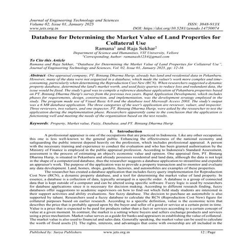 04. Database for Determining the Market Value of Land Properties for Collateral Use.pdf