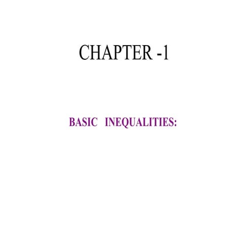 Probability and random process Chapter04-Basic inequalities.ppt