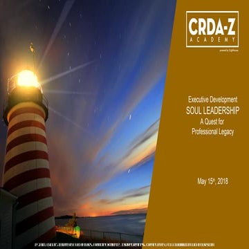 Being a Soul Leadership; SMART Objectives | PPT