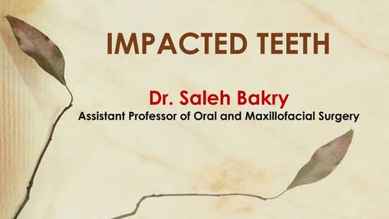 31.embedded and impacted teeth | PPTX | Dental Health | Diseases and ...