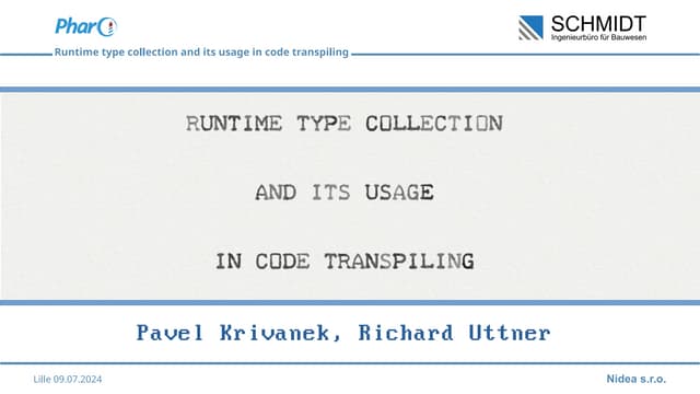 Runtime Type Collection And Its Usage In Code Transpiling Ppt Free Download