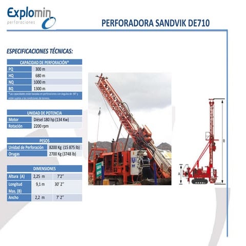 04 perforadora-sandvik-de710 | PDF