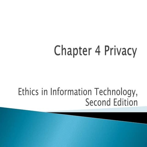 04 privacy | PPTX | Information and Network Security | Computing
