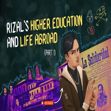 04 - Rizal's Life: Higher Education and Life Abroad (Part 1) | Life and ...