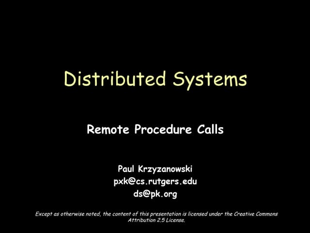 Rpc Distributed Computing Ppt Programming Languages Computing