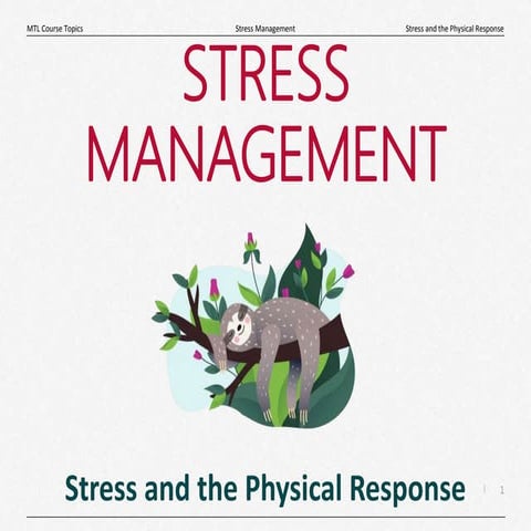 Stress and the Physical Response | PPT