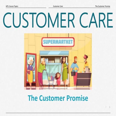 The Customer Promise | PPTX