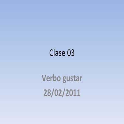 Verbo Gustar | PPT