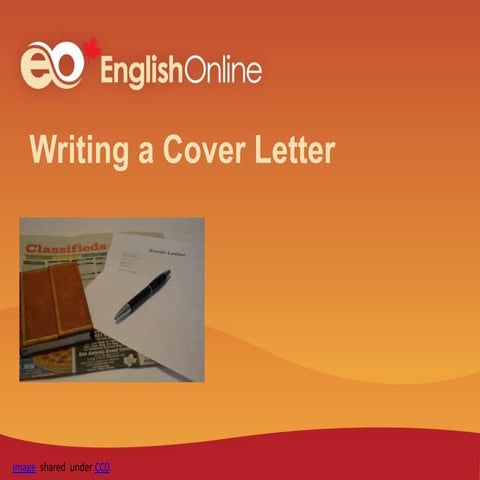 Live&Learn: Writing a Cover Letter | PPT