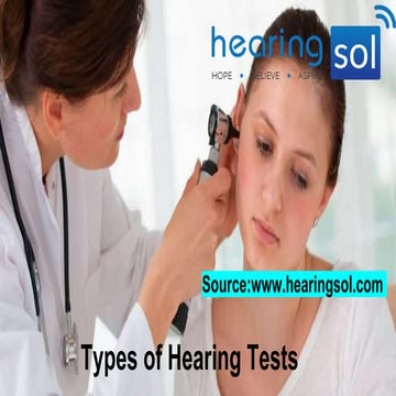 Types of Hearing Test | PPTX
