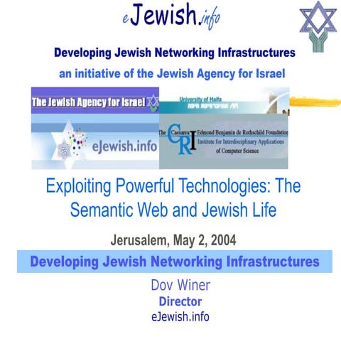 040502 Ejewish SemanticWeb Jewishlife | PPT