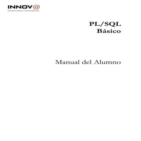 U3 -Introducción PLSQL conceptos basicos | PPT