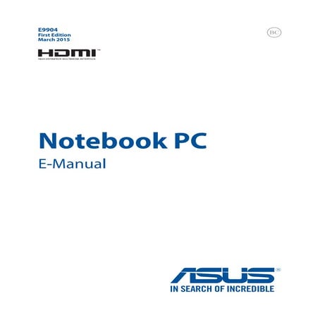 ASUS E402MA manual PDF Download (English) / User Guide | PDF